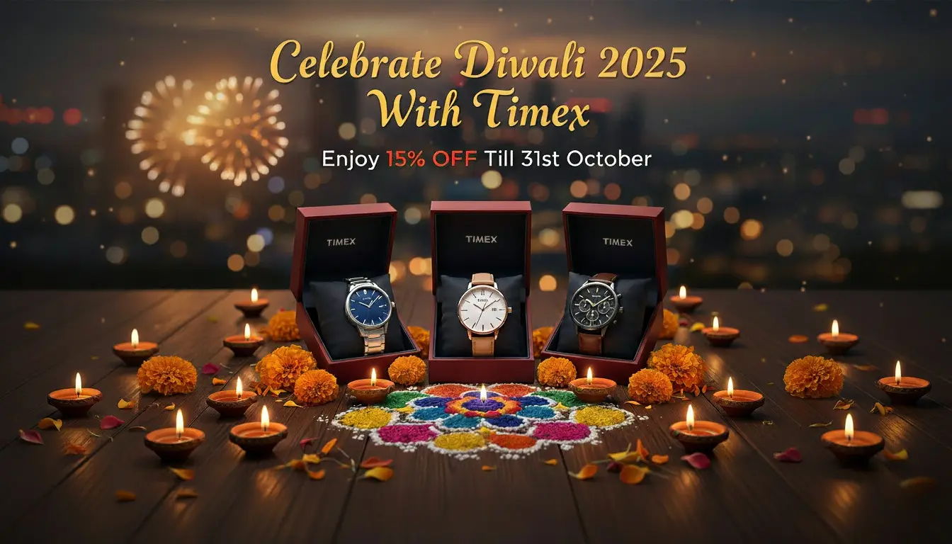 Diwali 2025 Timex Watch Sale | 15% Off on Timex Watches at Kewase